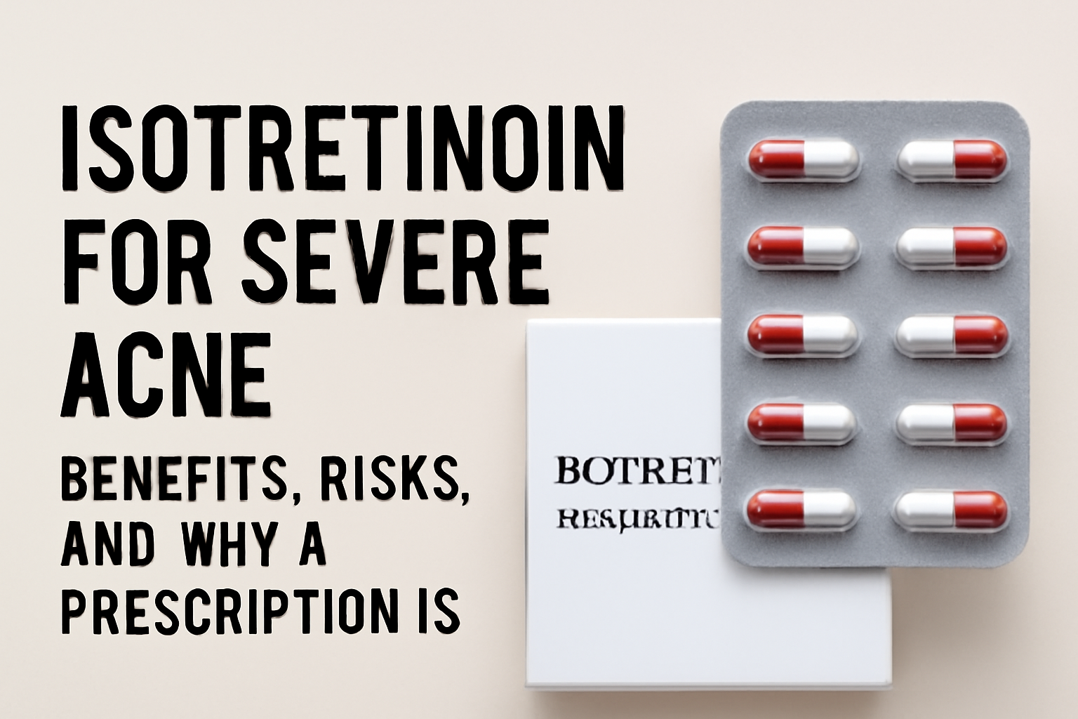 Isotretinoin for Severe Acne: Benefits, Risks, and Why a Prescription ...