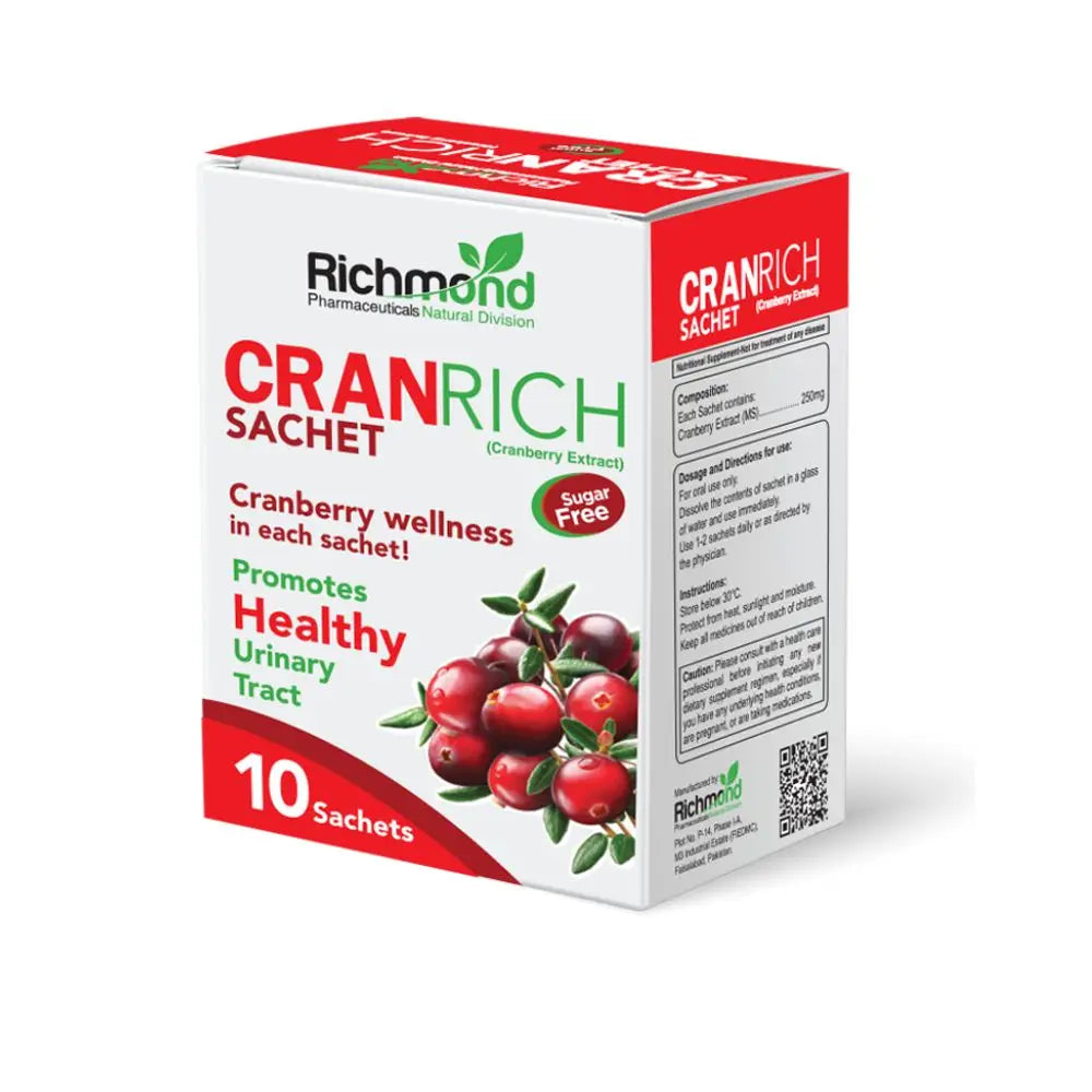 CRANRICH Sachet Cranberry Extract for UTI - Buy At Derma.pk
