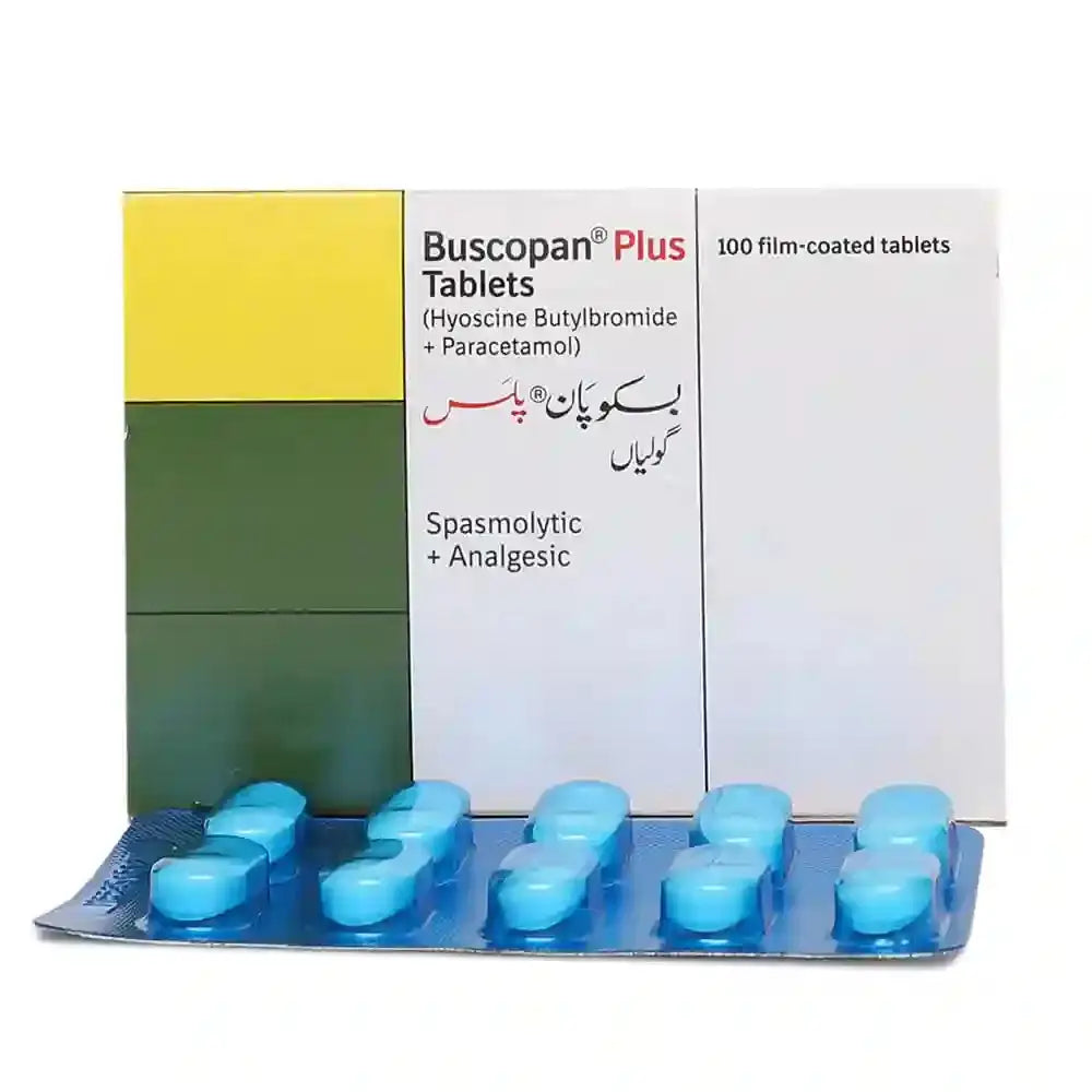 Buscopan Plus 10mg/500mg 10's - Buy Now at Derma.pk