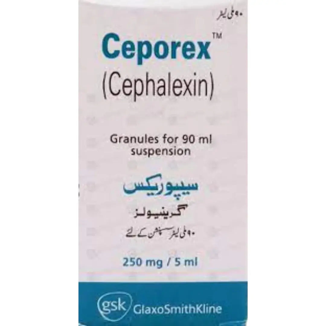 Ceporex 90ml Suspension 250mg/5ml (Cephalexin) - derma.pk – Derma.pk