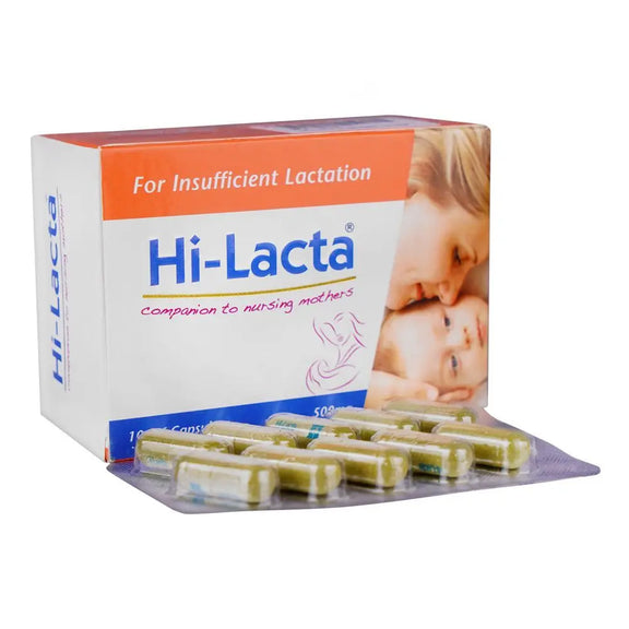 Hi Lacta (Moringa Oleifera) 500mg Capsules – Natural Lactation Support ...