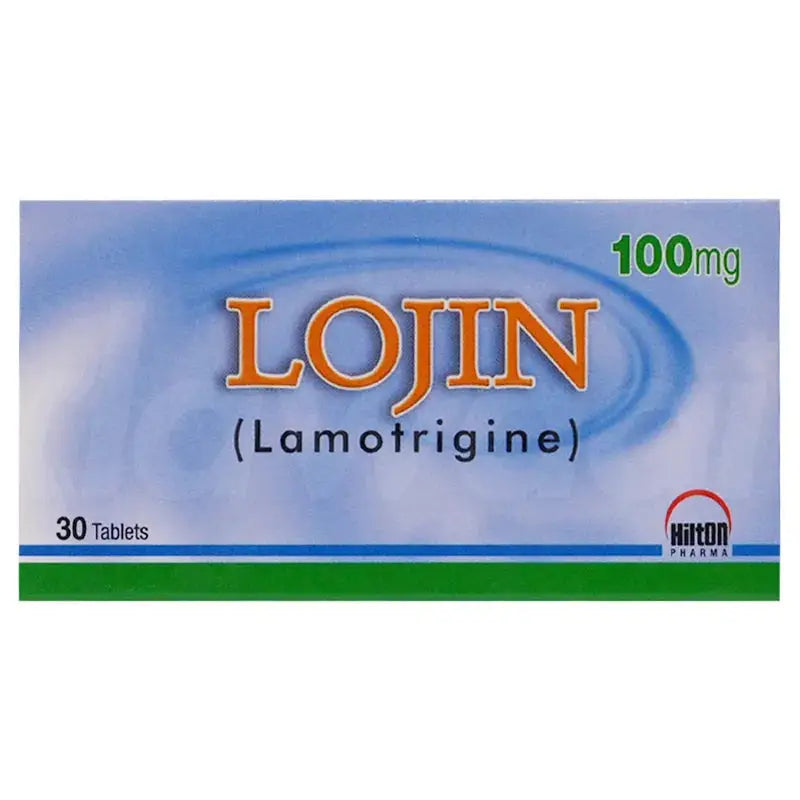 Lojin 100mg Tablet – Lamotrigine for Epilepsy & Bipolar Disorder – Derma.pk