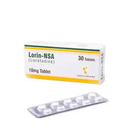 Lorin NSA 10mg Tablets 30's – Loratadine Allergy Relief – Derma.pk
