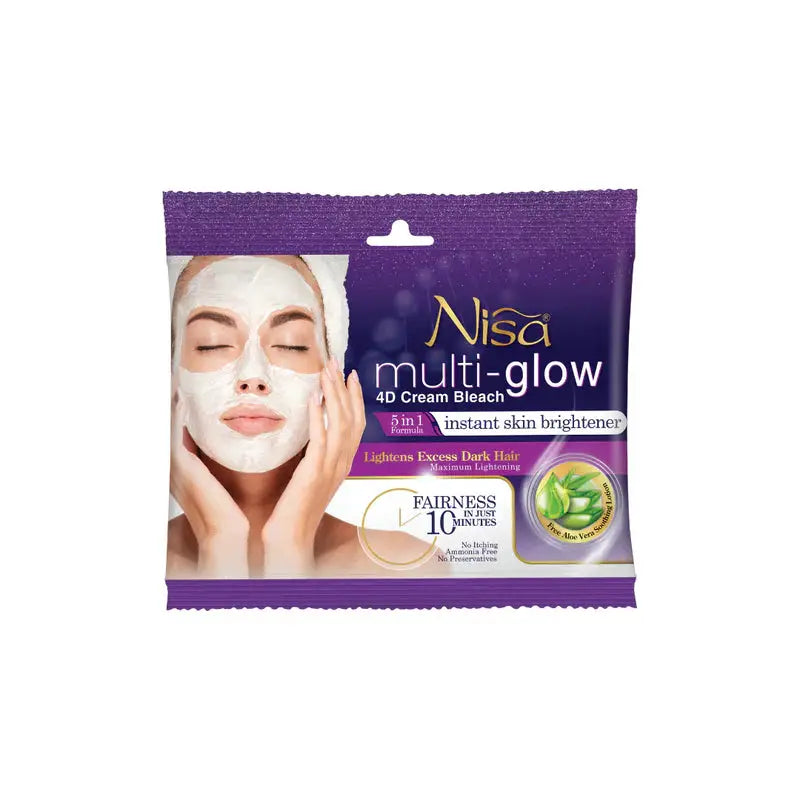 Nisa Multi Glow 4D Cream Bleach 28g – For Bright, Even & Radiant Skin ...