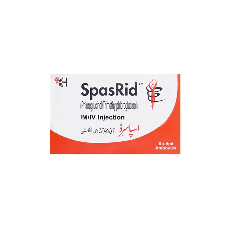 Spasrid 4ml Injection – Antispasmodic For Pain Relief – Derma.pk
